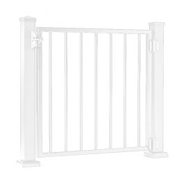 AFCO 100 Series Square Baluster Fixed Gate 36"x42" White