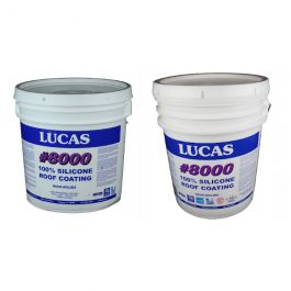 Lucas 8000 100 Percent Silicone Roof Coating White
