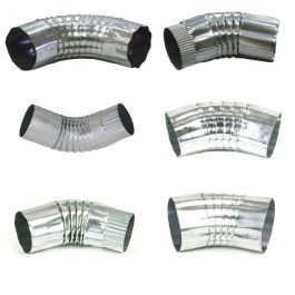 Berger Round Corrugated Elbow Galvanized