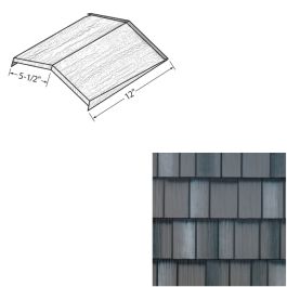 EDCO 1768-294 Arrowline Shake Ridge/Hip Cap Blend 12" Charcoal Grey ...