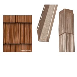 Foundry Split Shake Siding Corner Kit Weathered 7" Exposure Arizona ...