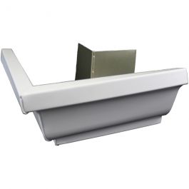 Alsco Aluminum Outside Miter Aluminum 6" White