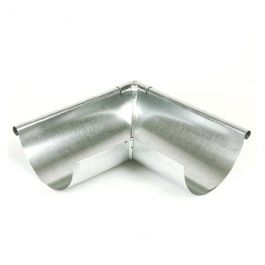 Berger Half Round Outside Box Miter 90 Degrees Galvanized 5"
