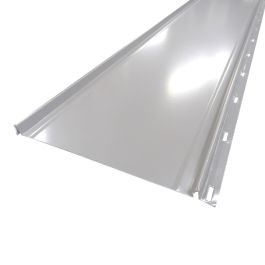 Lakefront Sheet Metal Standing Seam 12" Nail Flange Panel 1ft Regal White