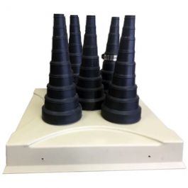 Portals Plus 29430 Pipe Portal Flashing System C-555 Black 5ct