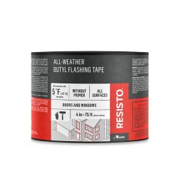 Resisto 22767 All Weather Butyl Flashing Tape 4"x75'