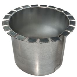 Lakefront Sheet Metal Extended Flange Round Drop Outlet 5"