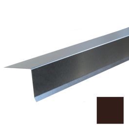 Lakefront Sheet Metal Gutter Apron 3" Face Kynar Dark Bronze