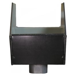 Lakefront Sheet Metal Scupper Kynar Large 12" Dark Bronze