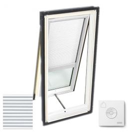 VELUX VS C04 2004CS00X Skylight with Solar-X Blinds 2x Pleated 21"x37 7/8" White