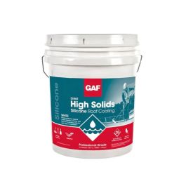 GAF Unisil High Solids Silicone Roof Coating 5g White