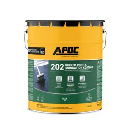 APOC 202 Rainshield Fibered Roof and Foundation Coating Black 5 gal