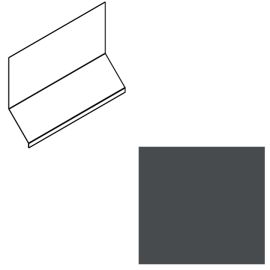 EDCO 1746-538 Head Wall Flashing Solid 10' Granite grey 5/carton