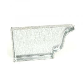 Berger K-Style Left End Cap Galvanized 5"