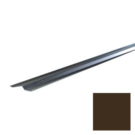 Lakefront Sheet Metal Counter Flashing 3.7"x10' Kynar Tudor Brown