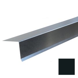 Lakefront Sheet Metal Gutter Apron 3" Face Kynar Matte Black