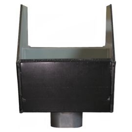 Lakefront Sheet Metal Scupper Kynar Large 12" Dark Bronze