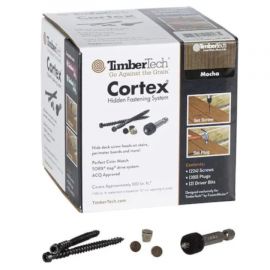 TimberTech CTX100LCM Cortex Screws For PRO and EDGE Mocha 100 linear ft