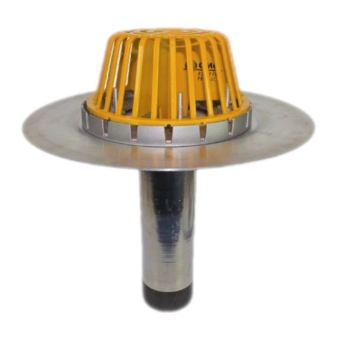 OMG HDPVC4V Hercules-Plus PVC Coated Aluminum RetroDrain Vortex Breaker 4"